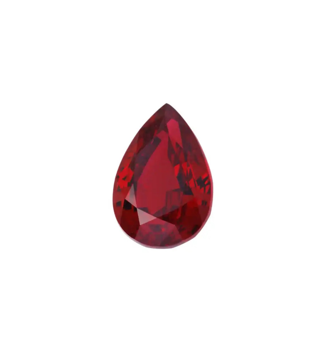 Dark Red Ruby #8 (Lab Grown) - PEAR – Koodak Jeweller's Supplies
