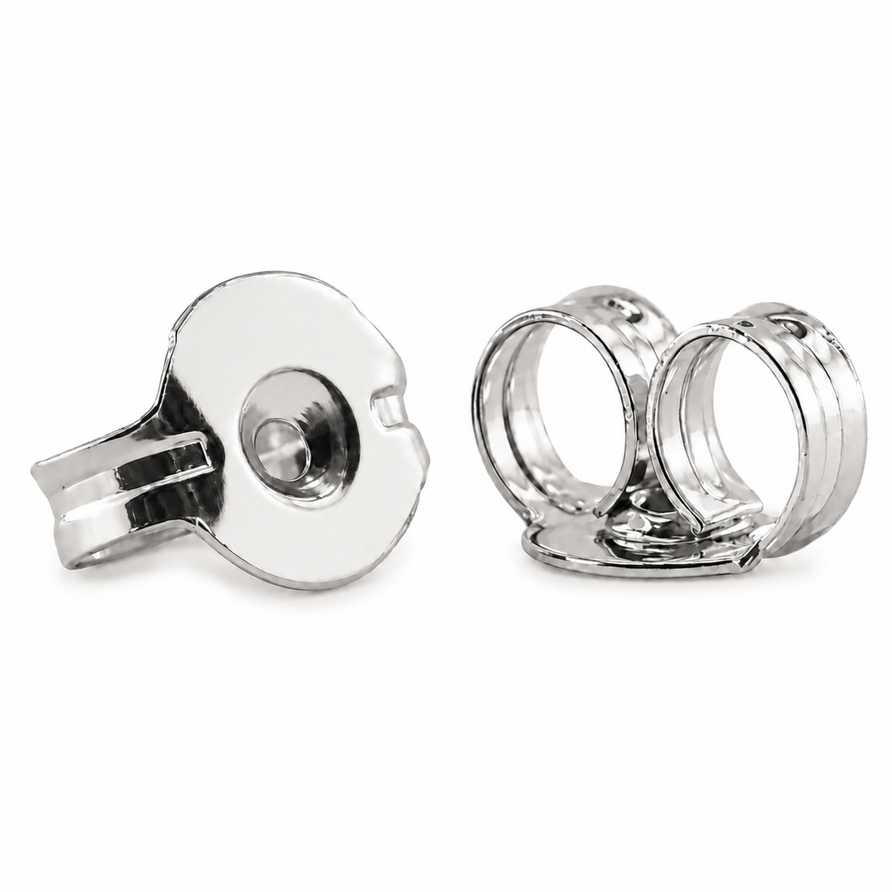 🔗 Butterfly Earring Backs (Plain) in Solid 9ct White Gold | Pair 💍💍 ...