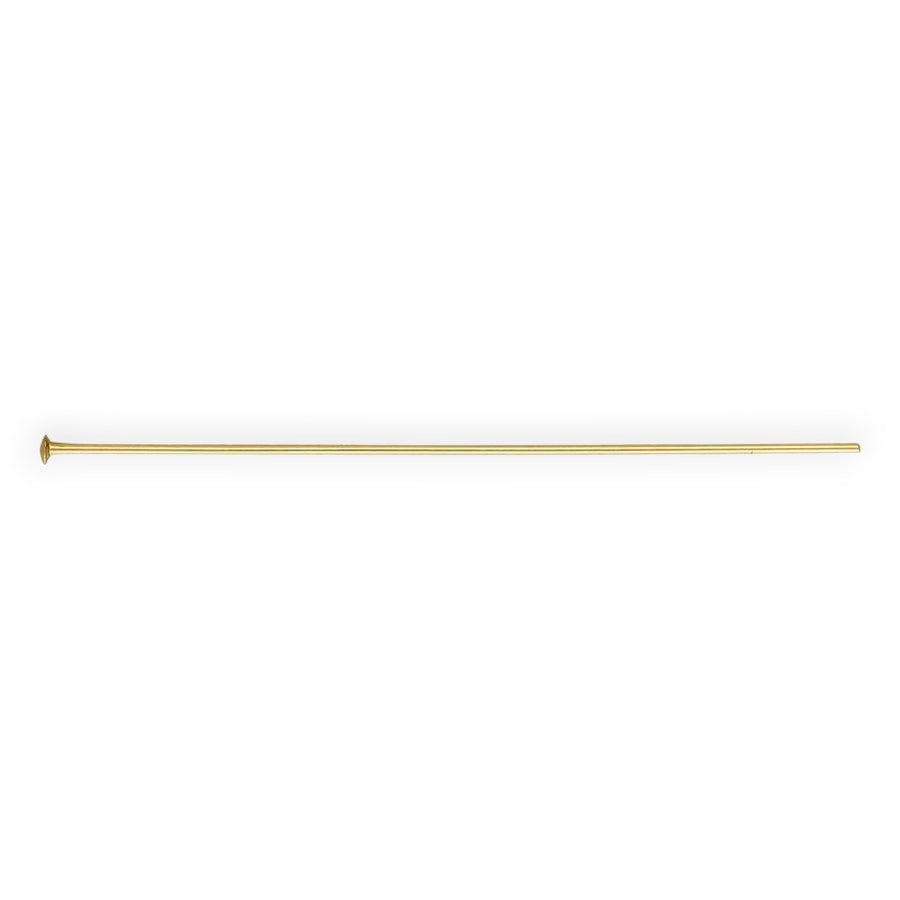 🔗 Head Pin with Flat Disc (Medium, 0.5mm) in 14ct Yellow Gold Filled ...