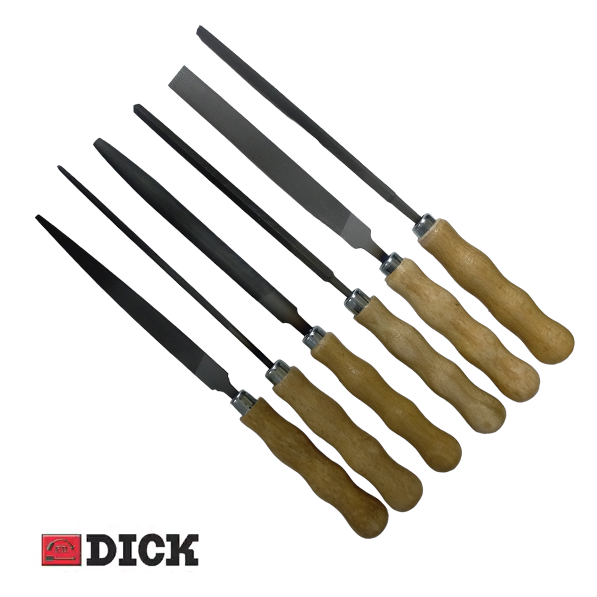 F. DICK 100mm Key file Set of 6 for Slot Filing (Made in Germany ...