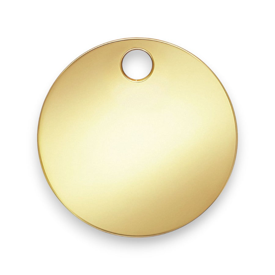 🔗 Round Disc with Hole (Polished) in 14ct Yellow Gold Filled – Koodak ...