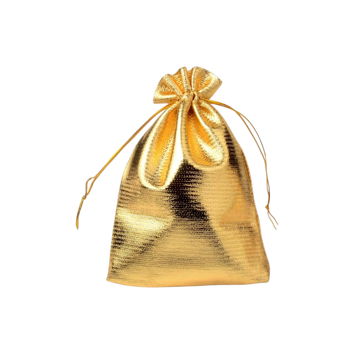 🆕 25 pcs Metallic Drawstring Pouch Bags for Jewellery (10cm x 15cm ...