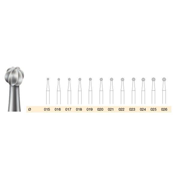 Busch #1 Ball Bur / Round Bur SET - Tool Steel - 2.35mm Shaft – Koodak ...