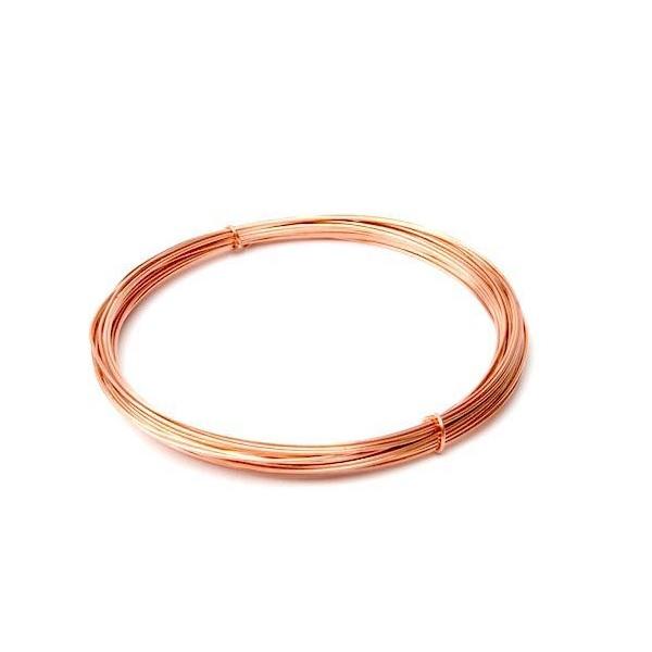 Copper Round Wire (Soft/Annealed C11000) for Jewellery Making – Koodak ...
